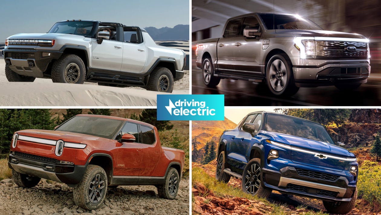Ford F-150 Lightning vs GMC Hummer EV vs Rivian R1T vs Chevrolet Silverado EV: spec-sheet battle ...